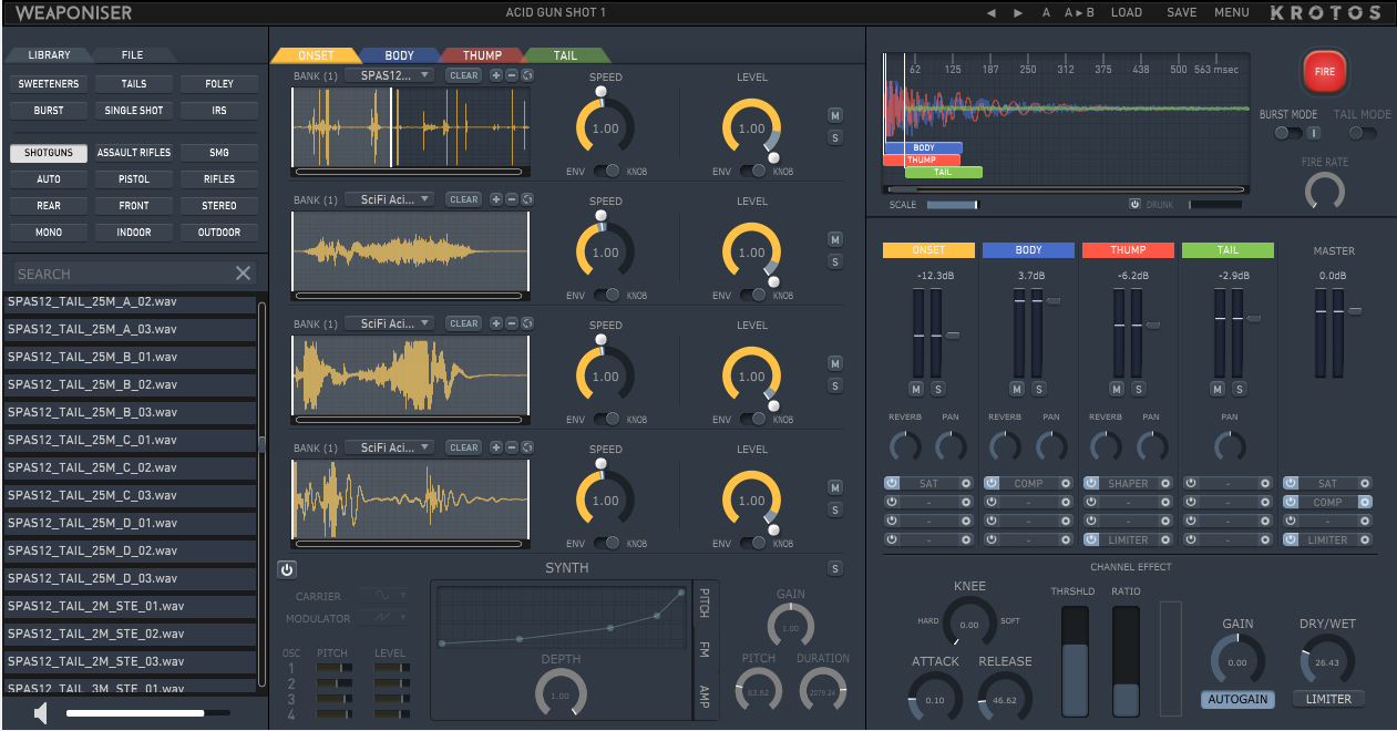 How to Create Acid Gun Sound Effects in Weaponiser | Krotos